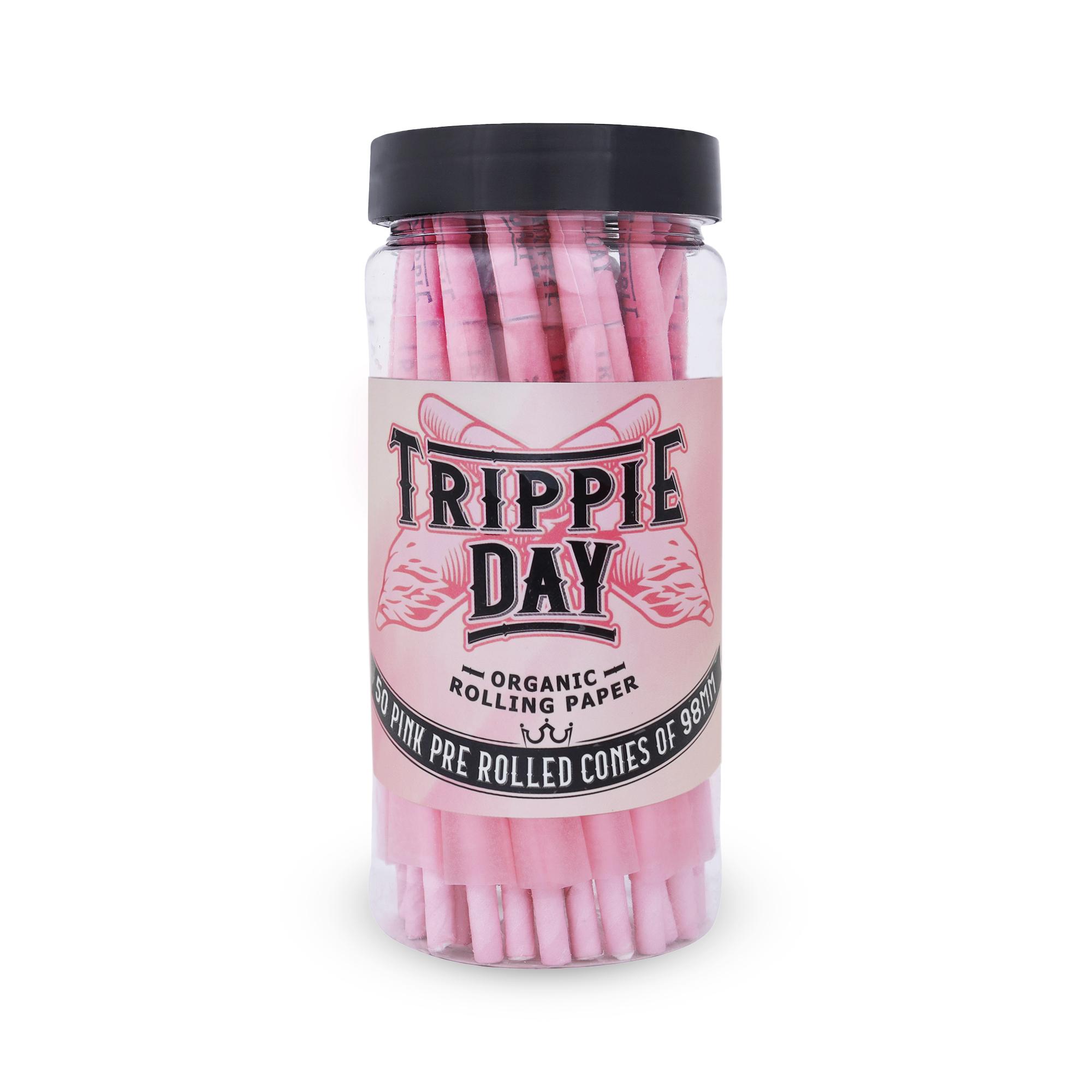 Pink pre rolled cones | 50 pack | 98mm – Trippie Day