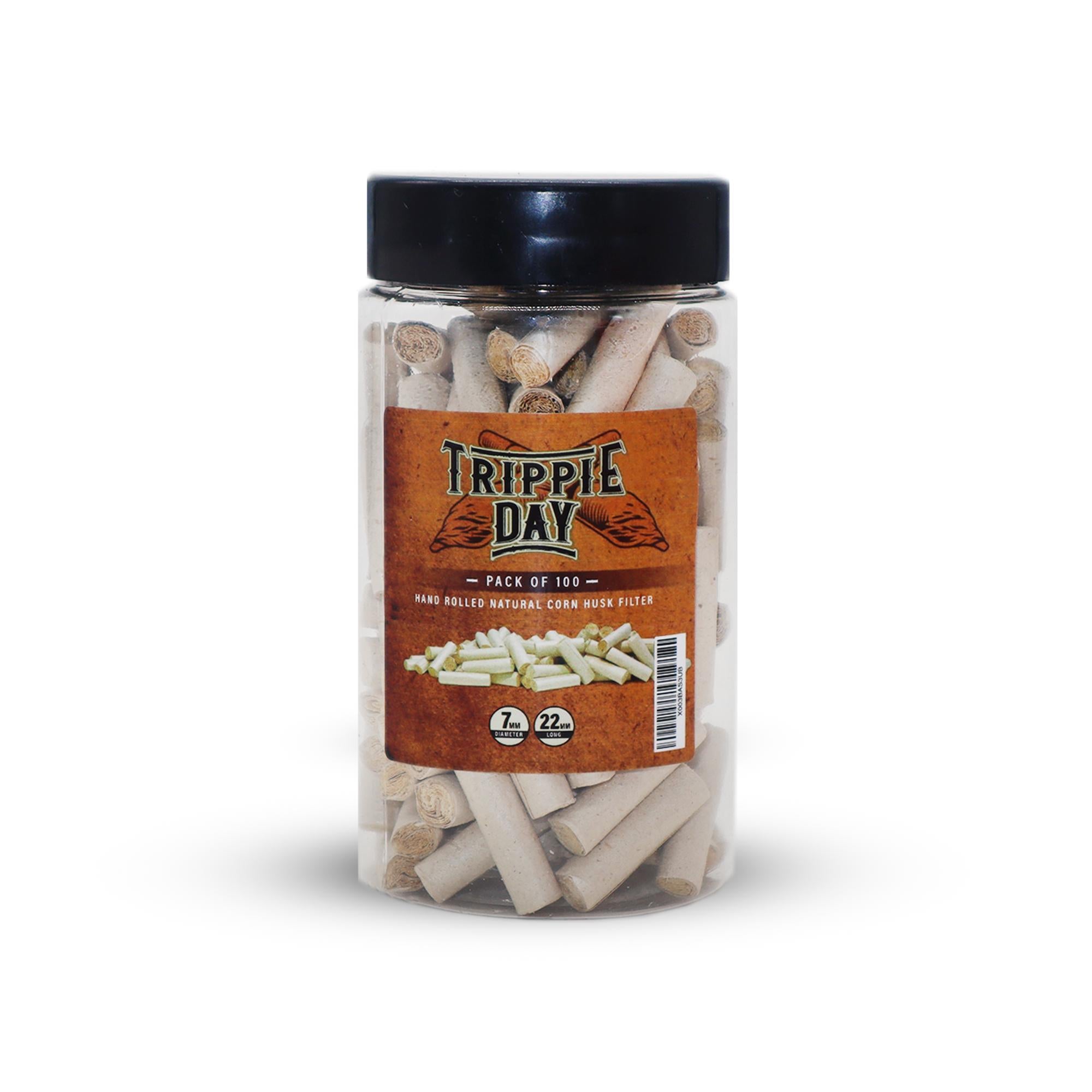 Corn husk filter tips | 100 tips | 22 x 7 mm – Trippie Day